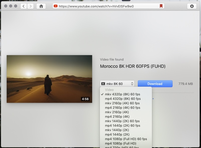 How to download 8K videos with Mac software